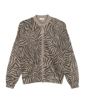 Brunello Cucinelli Open-knit Cardigan - Nude