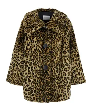 Givenchy Animal-pattern Oversized Coat - No