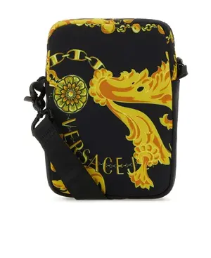 Versace Baroque Pattern Printed Small Shoulder Bag