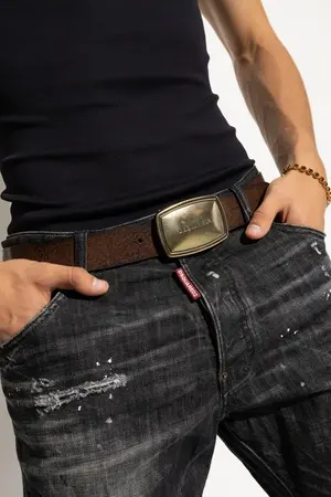 Dsquared2 Logo Engraved Buckle Belt