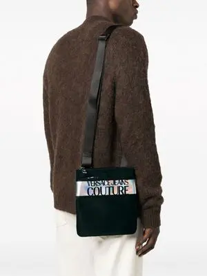 Versace Iridescent Logo-jacquard Messenger Bag