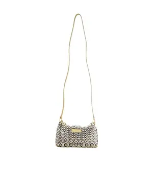 Rabanne Metallic-effect Logo-engraved Shoulder Bag - No