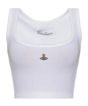 VIVIENNE WESTWOOD Vivienne Westwood Cropped Logo Tank Top No