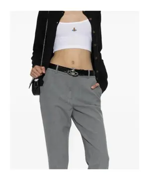 VIVIENNE WESTWOOD Cropped Logo Tank Top - No