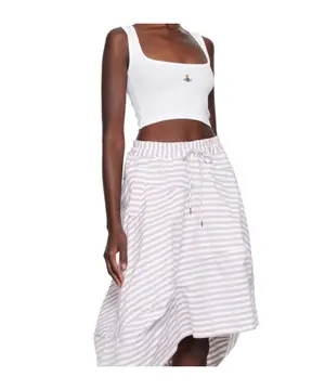 VIVIENNE WESTWOOD Cropped Logo Tank Top - No
