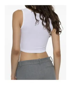VIVIENNE WESTWOOD Cropped Logo Tank Top