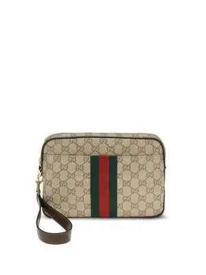 Gucci Gucci Men Small Web Shoulder Bag Cream