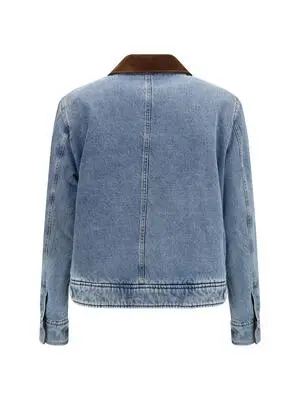 AMI Paris De Coeur Denim Jacket - Blue