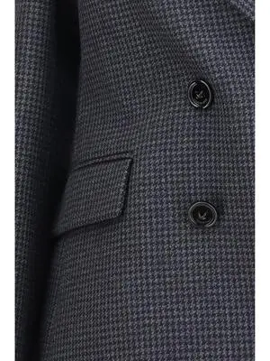 Balenciaga Double-breasted Wool Blazer - Gray