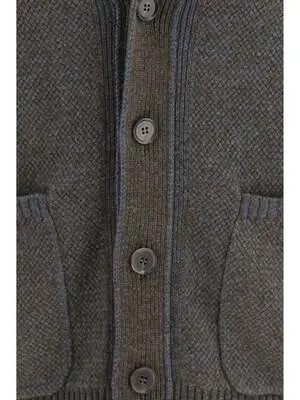 Zegna Cashmere And Wool V-neck Cardigan
