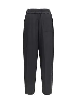 AMI Paris Wool Pants With Elasticated Waist