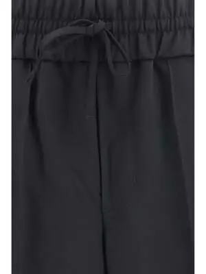 AMI Paris Wool Pants With Elasticated Waist