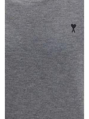 AMI Paris Pull Col Rond De Coeur