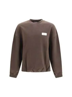 Jacquemus Le Sweatshirt Montaigne Crewneck Sweatshirt - Brown