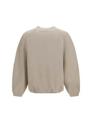 Jacquemus Le Sweatshirt Montaigne Crewneck Sweatshirt - Cream
