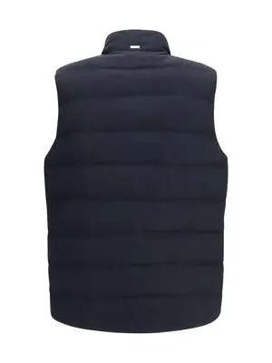 Herno Wool-blend Vest - Blue