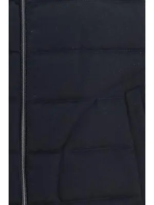 Herno Wool-blend Vest - Blue