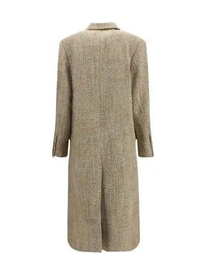 Isabel Marant Étoile Marant Pilda Herringbone Wool-blend Coat