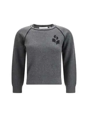 Isabel Marant Étoile Marant Loriby Logo Sweater - Gray