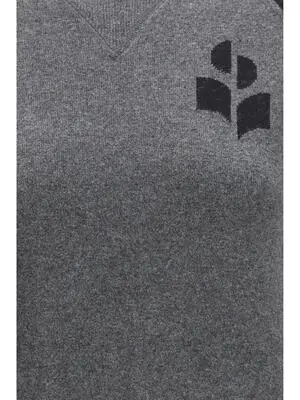 Isabel Marant Étoile Marant Loriby Logo Sweater - Gray