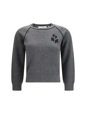 Isabel Marant Étoile Marant Loriby Logo Sweater - Gray