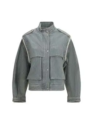 Isabel Marant Étoile Marant Edany Cotton Twill Jacket - Blue
