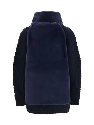 Herno High-neck Fur Jacket
