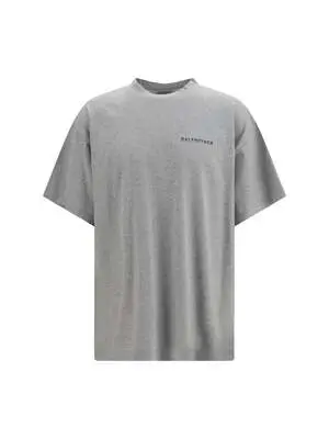 Balenciaga Cotton Logo T-shirt - Gray