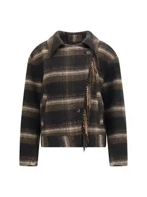 Isabel Marant Étoile Marant Galeane Wool-blend Short Coat - Black