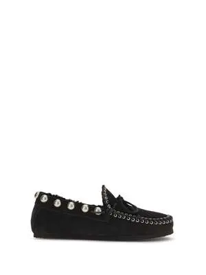 Isabel Marant Étoile Fitza Suede Loafers - Black