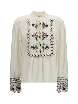 Isabel Marant Étoile Marant Monique Embroidered Top - White