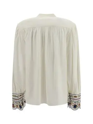 Isabel Marant Étoile Marant Monique Embroidered Top - White