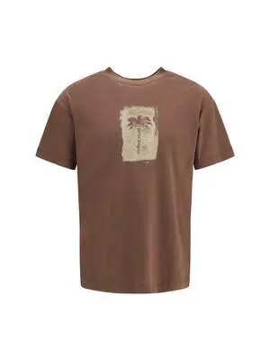 Palm Angels Palm Tree Cotton T-shirt - Brown