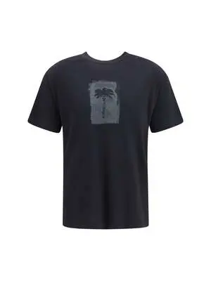 Palm Angels Palm Tree Cotton T-shirt - Black