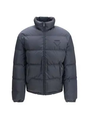 Prada High-neck Padded Jacket - Blue