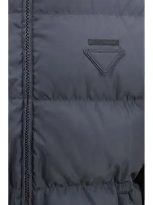 Prada High-neck Padded Jacket - Blue