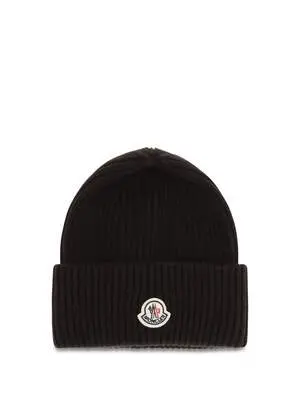 Moncler Wool And Cashmere-blend Beanie - Brown