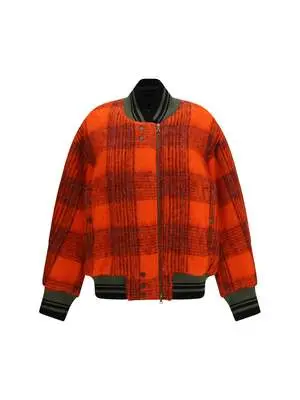 Dries Van Noten Oversized Mohair-blend Bomber Jacket - Orange
