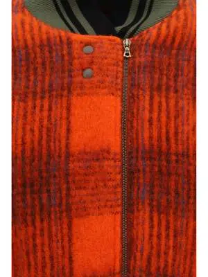 Dries Van Noten Oversized Mohair-blend Bomber Jacket - Orange