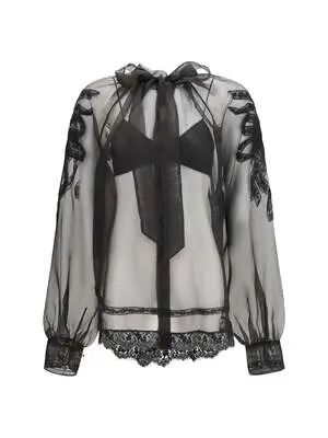 ERMANO SCERVINO Ermanno Scervino Lace Shirt - Black
