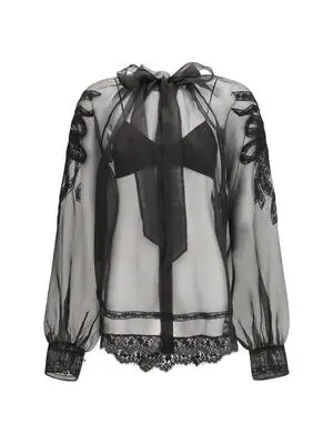 ERMANO SCERVINO Ermanno Scervino Lace Shirt - Black