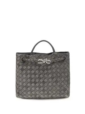 Bottega Veneta Medium Andiamo Handbag - Gray