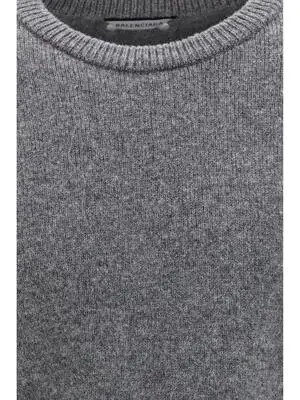 Balenciaga Wool Crewneck Sweater - Gray