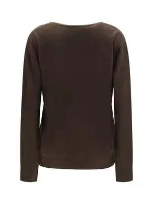 TOTEME V-neck Cashmere-blend Sweater - Brown