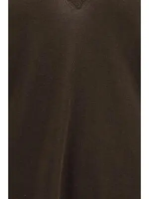 TOTEME V-neck Cashmere-blend Sweater - Brown
