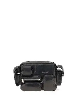 Balenciaga Superbusy Messenger Shoulder Bag - Black