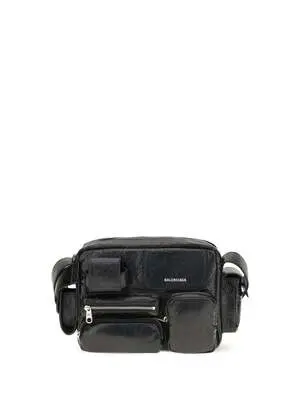 Balenciaga Superbusy Messenger Shoulder Bag - Black