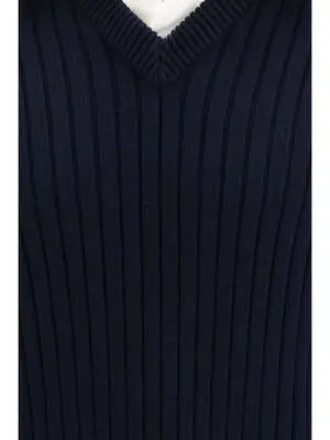 Balenciaga Cotton Sweater With Shirt Details