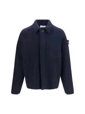 Stone Island Virgin Wool Jacket - Blue