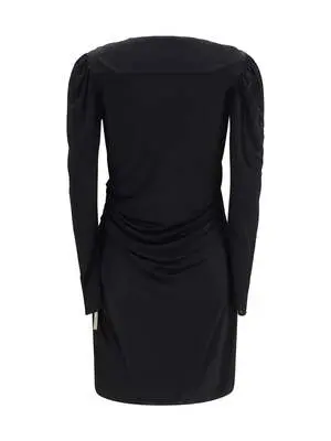 Balmain Draped Jersey Mini Dress